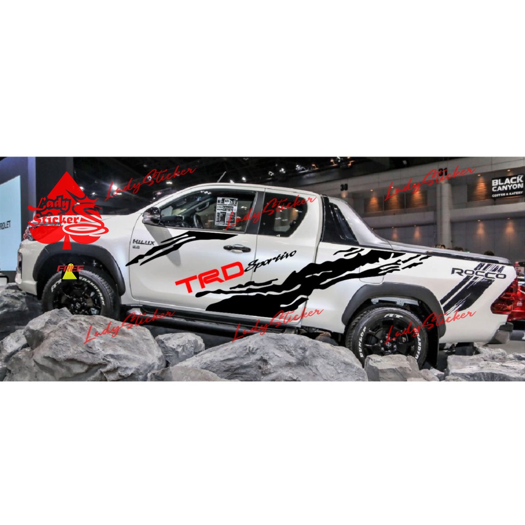 Jual STICKER STIKER MOBIL HILUX ROCCO STRIPING STICKER MOBIL TOYATA ...