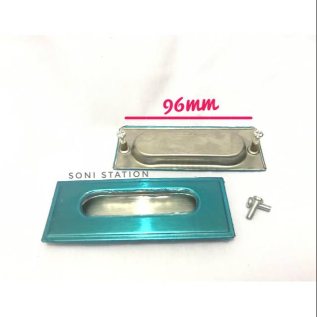 Jual handle tanam petak stainless ukuran 96mm | Shopee Indonesia