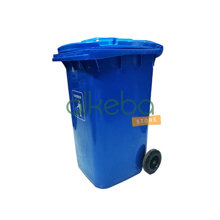 Jual Tempat Sampah 240 L merk Garbin / dust bin sulo 240 L Biru roda ...