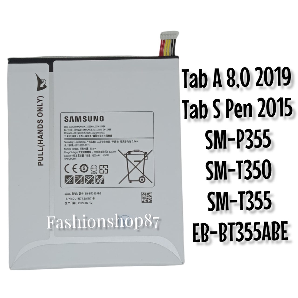 Jual Baterai Samsung Galaxy Tab A 8.0 2019 Tab S Pen 2015 SM-P355 SM ...
