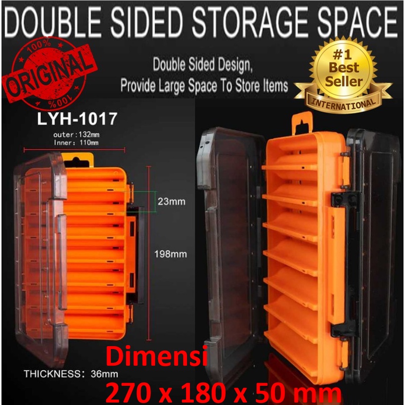 Jual BOX TEMPAT LURE SIMPAN PERALATAN MANCING IKAN BOXHOOK BOX HOOK ...
