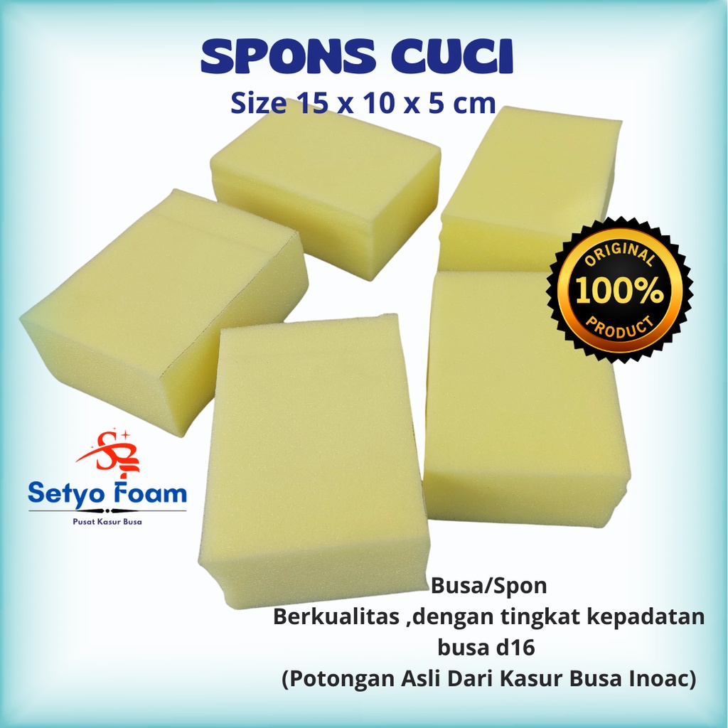 Jual Spons CUCI MOBIL MOTOR busa Inoac / Spons Ukuran 10x15x5 Cm BUSA ...