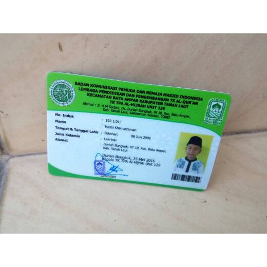 Jual cetak Id Card - KTA - Kartu Pelajar - Kartu Mahasiswa - Member ...