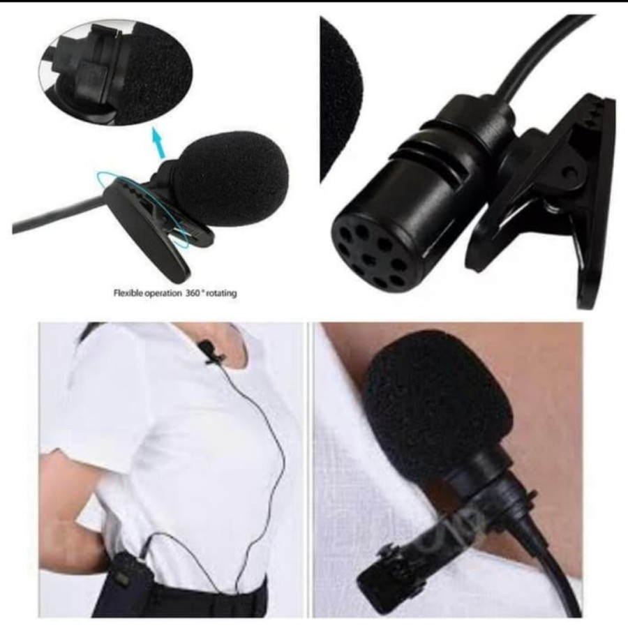 Jual microphone clip mic jepit HP Android Laptop Apple Zoom Sekolah ...