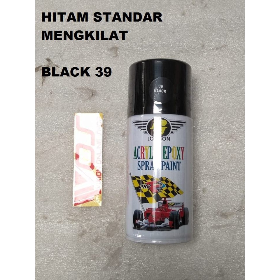 Jual CAT KALENG SEMPROT PYLOX MERK RJ 300CC HITAM STANDAR MENGKILAT ...