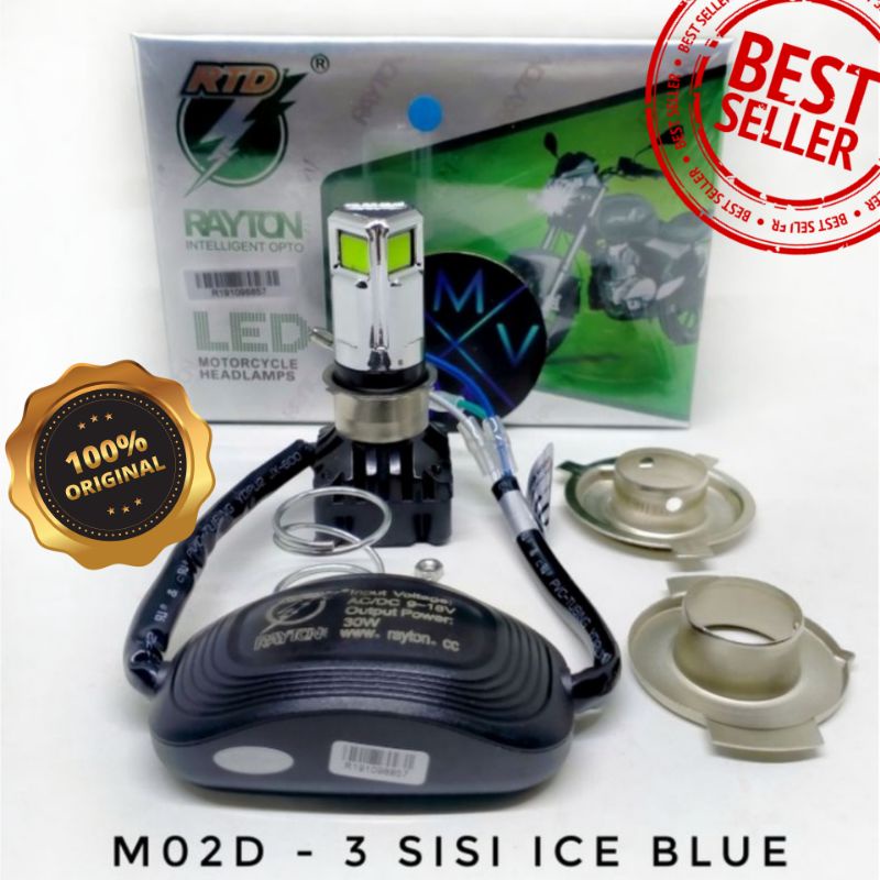 Jual [READY STOCK] LAMPU LED MOTOR RTD 6 SISI / 3 SISI 100% ORIGINAL GARANSI AC DC + KIPAS ...