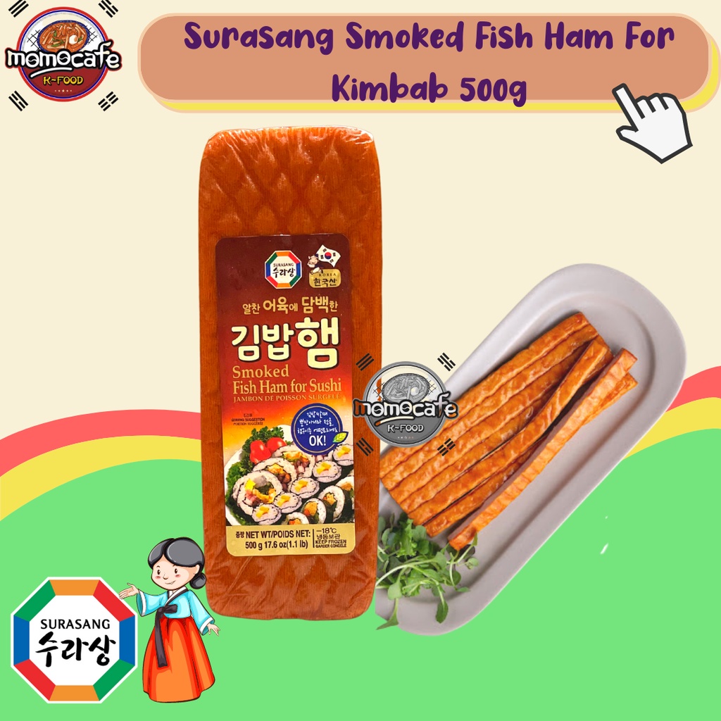 Jual Surasang Smoked Fish Ham For Kimbab 500g - Korean Ham Untuk Kimbab ...