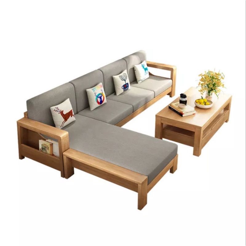 Jual sofa kayu/sofa ruang tamu/sofa minimalis/sofa modern | Shopee ...