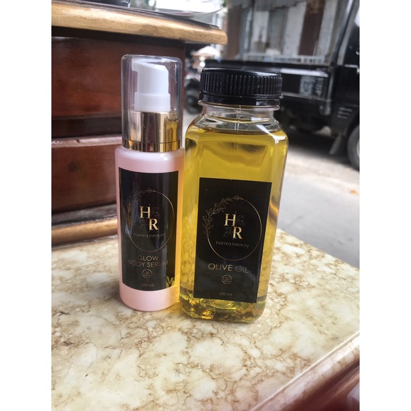 Jual Hamra Olive oil dan Hamra body serum new logo | Shopee Indonesia