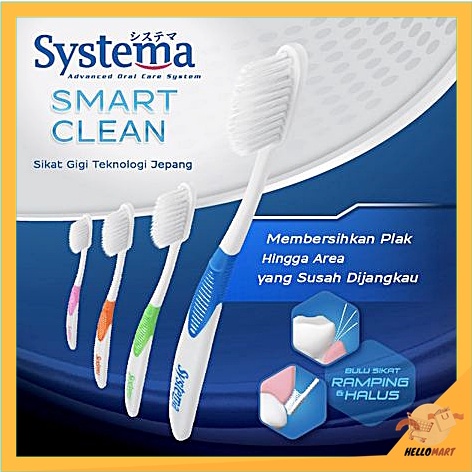 Jual ORIGINAL SYSTEMA Sikat Gigi Smart Clean / SYSTEMA Toothbrush ...