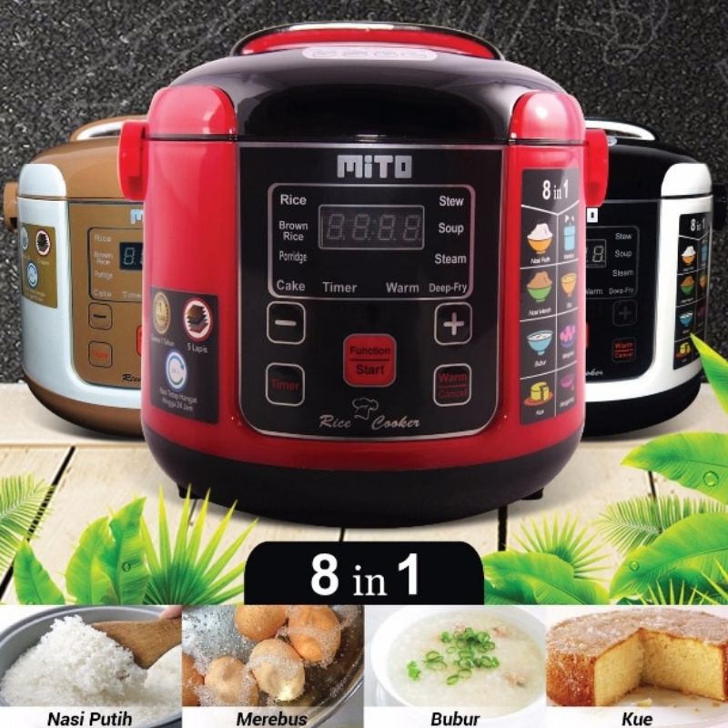 Jual RICE COOKER DIGITAL R1 8IN1 MITO | Shopee Indonesia