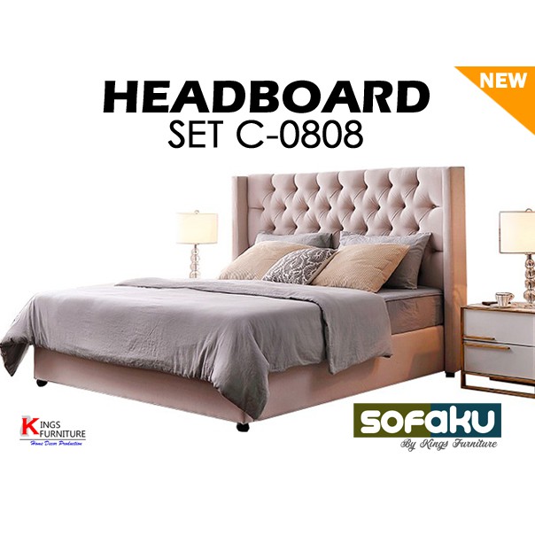 Jual Headboard Set C-0808 Rangka Tempat Tidur Rainbow Bulat Bedframe ...