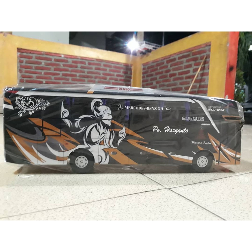Jual Miniatur Bus Haryanto SHD Wayang Hitam | Shopee Indonesia
