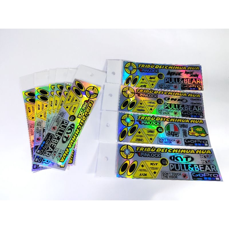 Jual stiker visor helm / sticker visor helm / stiker kaca helm nhk kyt ...