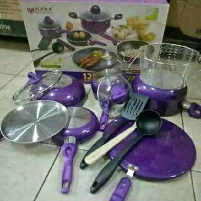 Jual Supra Cookware Set Premium 12pcs / Panci Set Supra 12pcs GOJEK ...