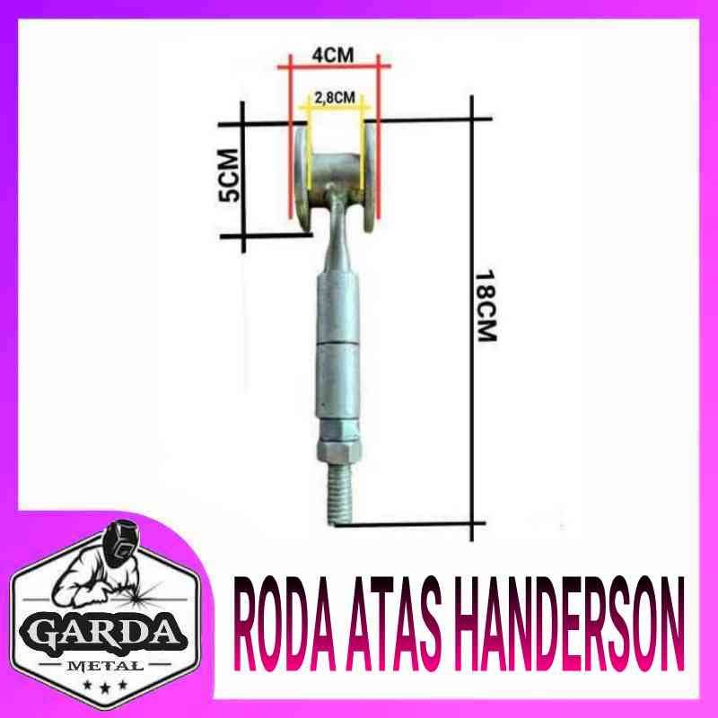 Jual Roda Atas Roda Gantung Pintu Lipat Besi Gebyog Handerson | Shopee ...
