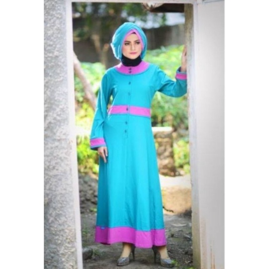 Jual GAMIS BUSANA MUSLIM ALNITA AG - 06 HIJAU TOSCA ( COD ) | Shopee ...