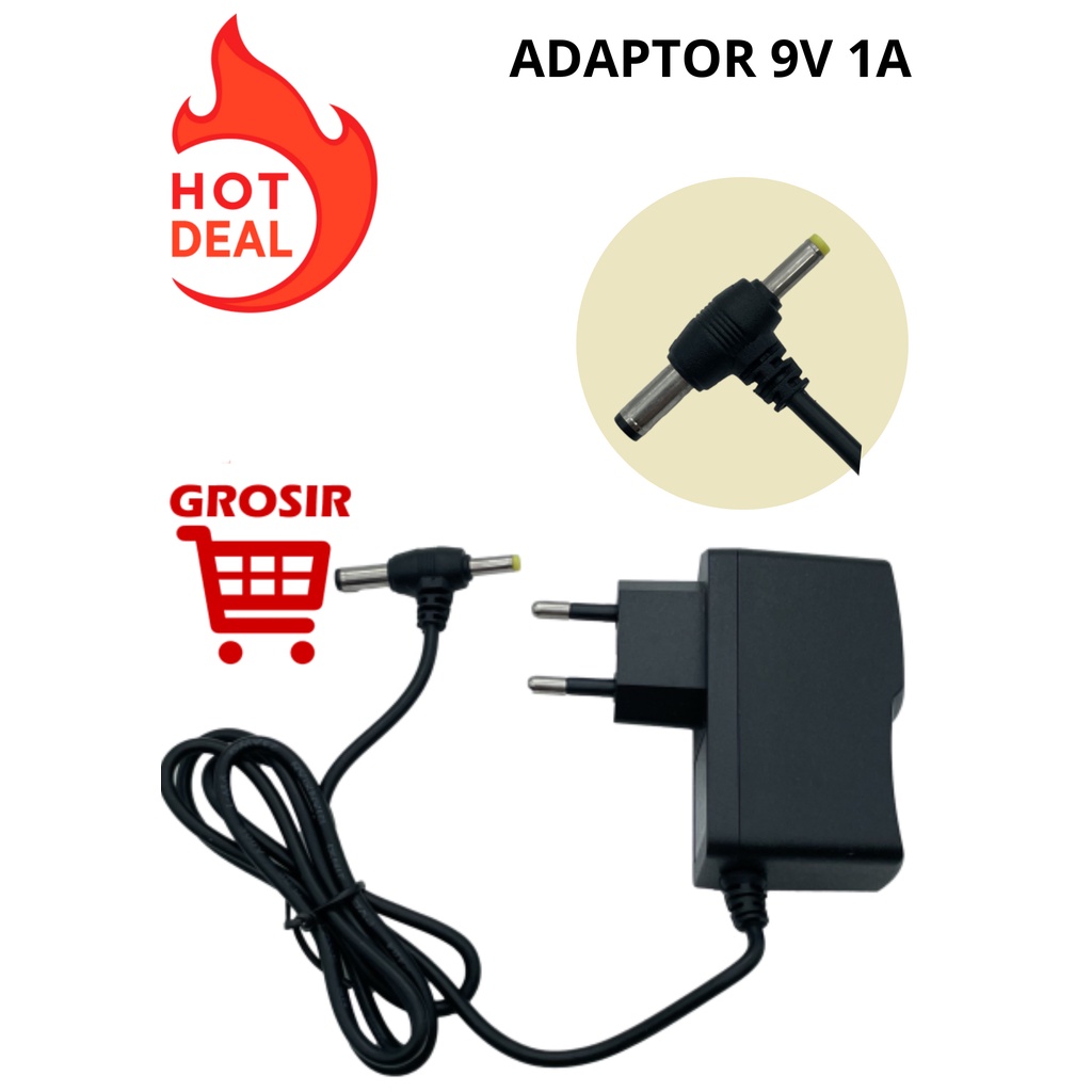 Jual Charger speaker portable advance / tplink MR100 Adaptor 9V 1A CK JACK CABANG 2 Switching ...