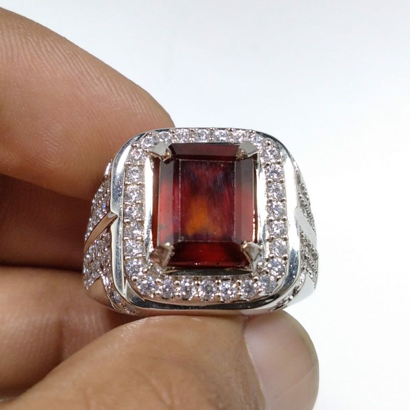 Jual TERBARU!!! batu hessonite Garnet asli natural siap pakai | Shopee ...