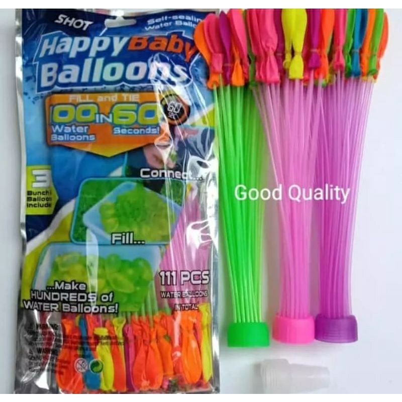Jual Balon perang isi 111pcs /Water Balloon/Mainan Perang Balon Air ...