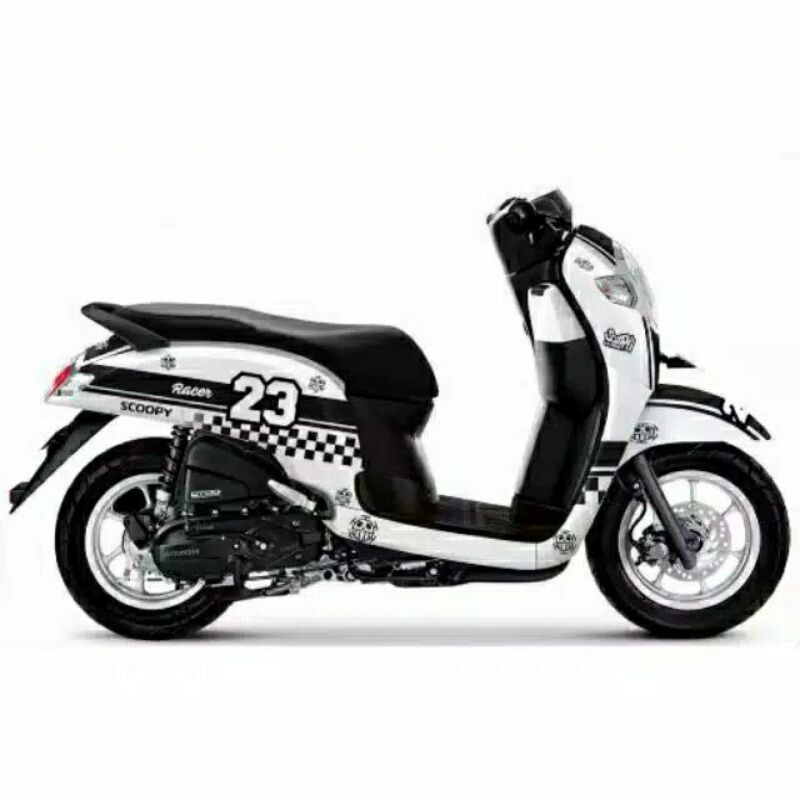 Jual STICKER SCOOPY CAFE RACER FULL BODY CUSTOM - DECAL HONDA SCOOPY ...