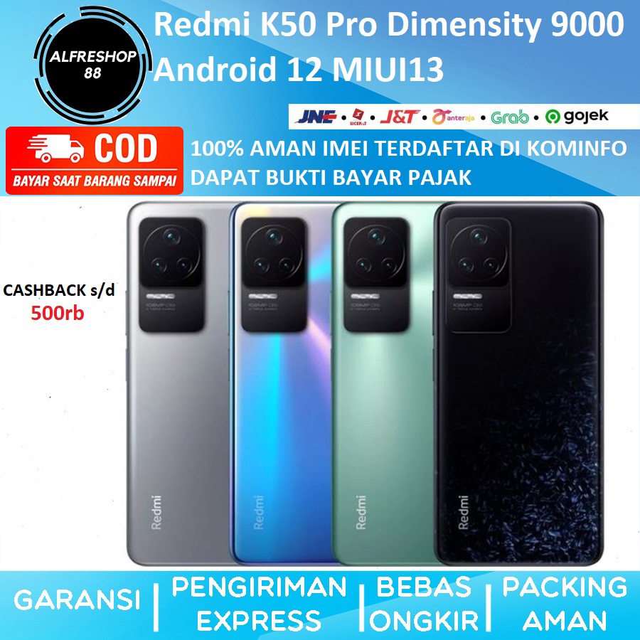 Jual Redmi K50 Pro Dimensity 9000 12gb 256gb 512Gb Android 12 MIUI13 China ROM | Shopee Indonesia