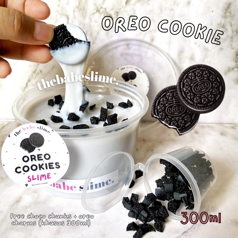 Jual OREO COOKIES SLIME BY THEBABESLIME 300ML/50ML (MADE BY ORDER ...