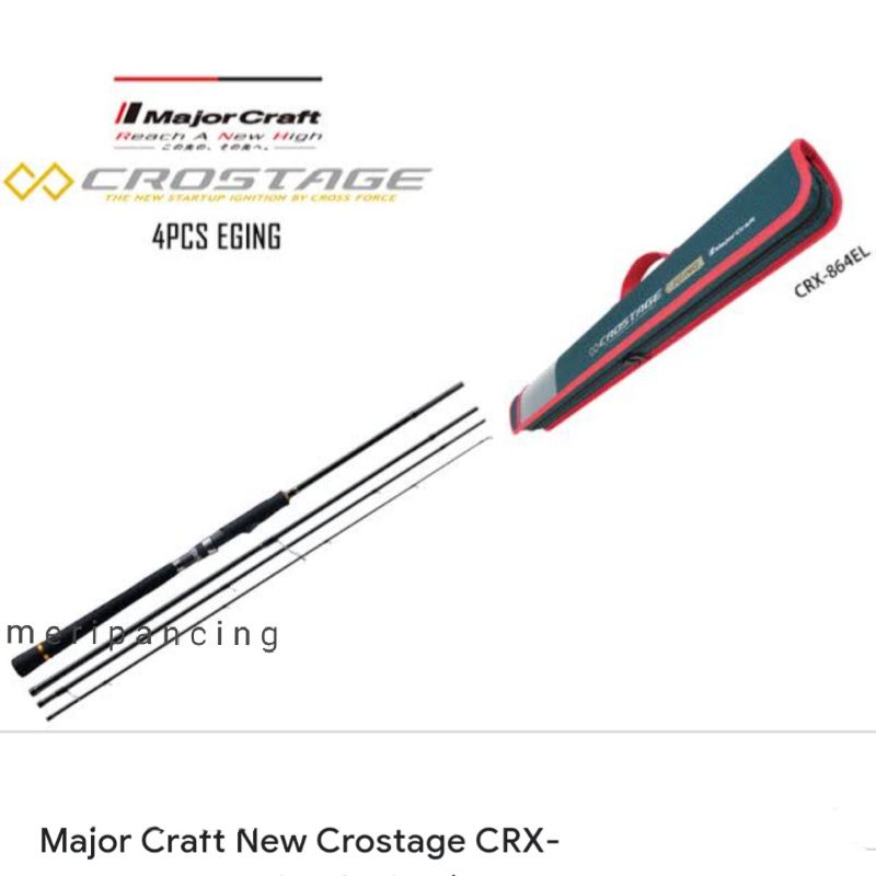 Jual Joran Major Craft Crostage CRX-864EL | 864E | Spinning Rod | Travel Rod | Shopee Indonesia
