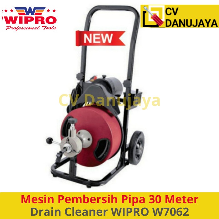 Jual Mesin Pembersih Pipa Electric Drain Cleaner 30Meter WIPRO W7062 ...