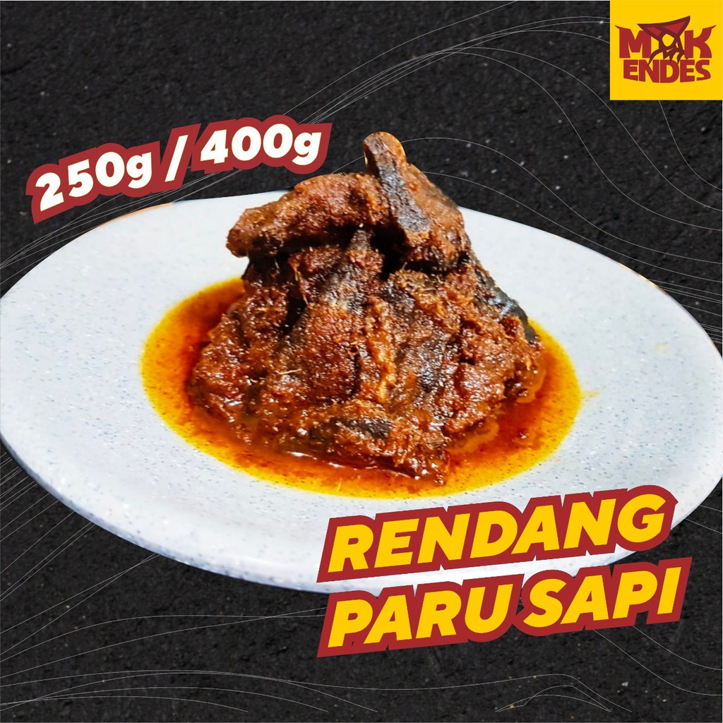 Jual Rendang Paru Sapi 250 gram Enak Murah Asli Padang | Shopee Indonesia
