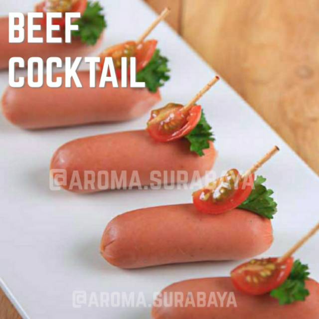 Jual AROMA Beef Cocktail Sausage 1000gr / 1kg Sosis Daging Sapi Koktail ...