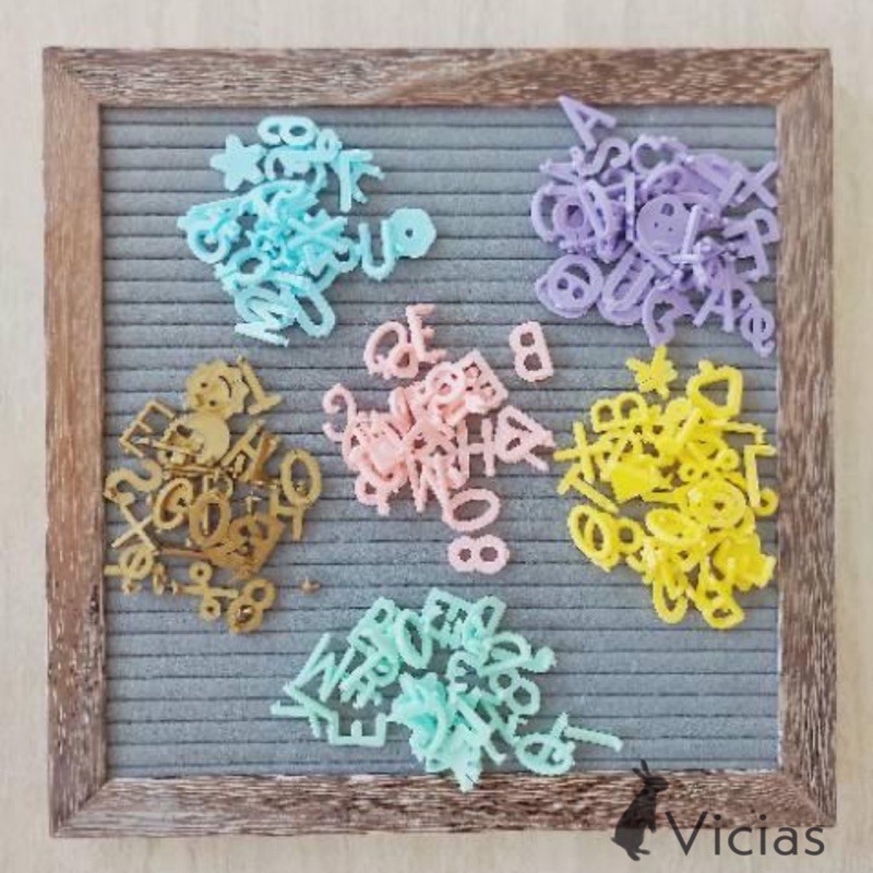 Jual REFILL HURUF Abjad Papan DIY Board Nama Dekorasi Kamar Bayi Meja ...