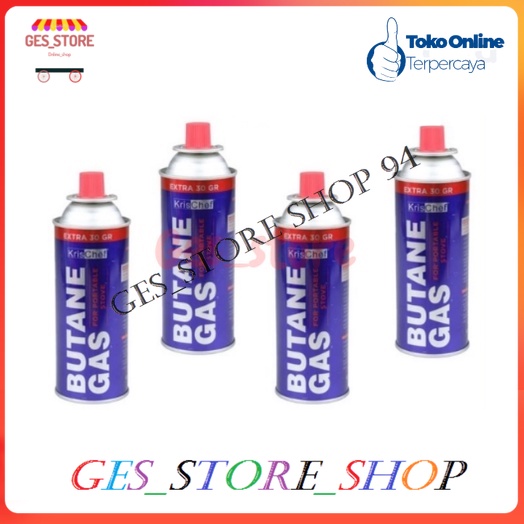 Jual gas butana/gas portable/gas kompor portable/gas cartridge 250 gr ...