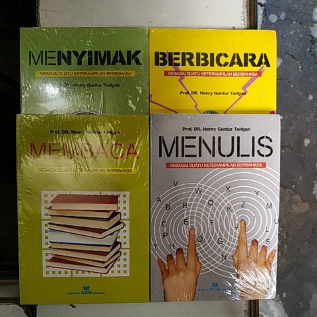 Jual PAKET 4 BUKU KETERAMPILAN BERBAHASA HENRY GUNTUR TARIGAN (MENYIMAK ...
