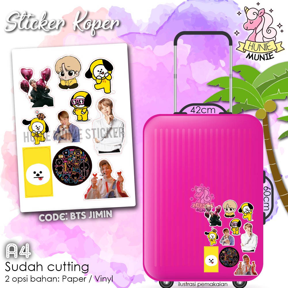 Jual Sticker Koper - BTS Jimin BT21 Chimmy Stiker | Shopee Indonesia