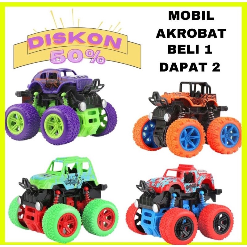 Jual Mobil Mainan Jeep Monster buy 1 Get 1 (2pc) | Shopee Indonesia