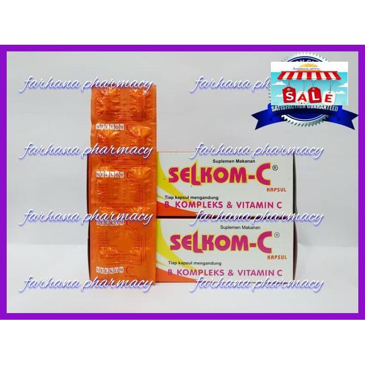Jual VITCC77- SELKOM C / SUPLEMEN VITAMIN DAYA TAHAN TUBUH DEWASA ...