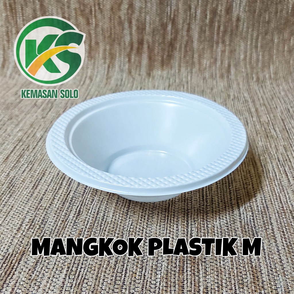 Jual mangkok plastik sekali pakai disposable M6 mangkuk | Shopee Indonesia