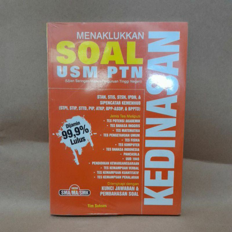 Jual Menaklukkan Soal USM PTN KEDINASAN - Tim Sukses | Shopee Indonesia