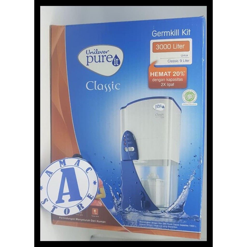 Jual The New Life Unilever Pureit Classic Germkill Kit Filter 3000 ...