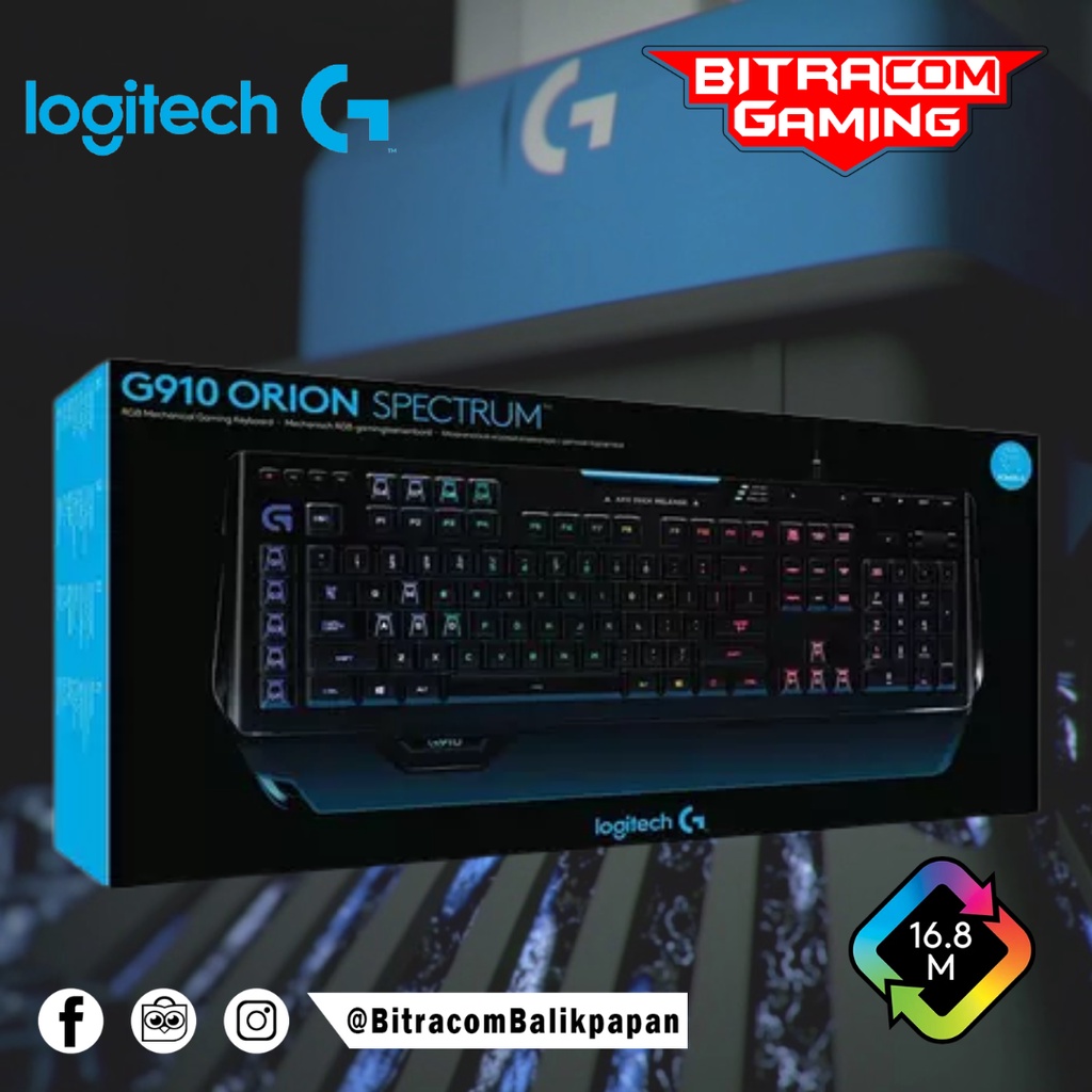 Jual Logitech G910 Orion Keyboard Gaming Mechanical | Shopee Indonesia