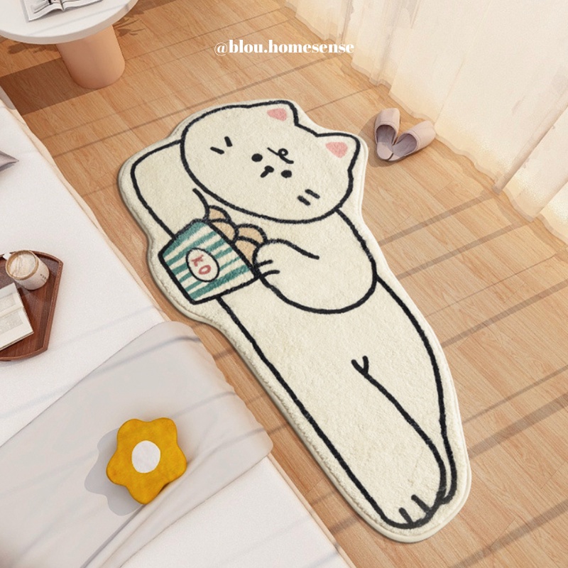 Jual Karpet Keset Lucu Cute Cat Bear Korean Style Wool Lembut | Shopee ...