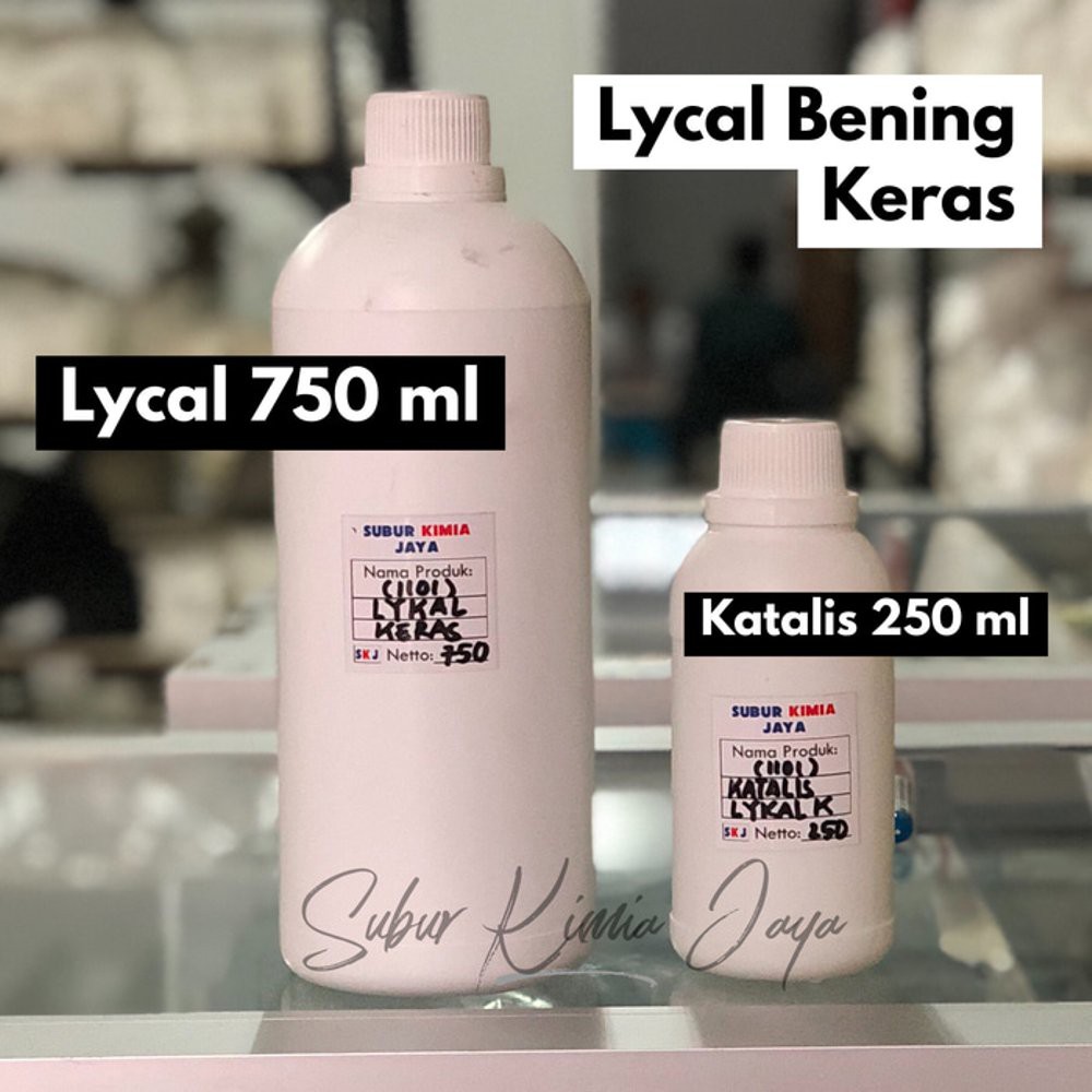 Jual Resin Lycal Lical Bening Keras Katalis 1 kg Terbaik | Shopee Indonesia