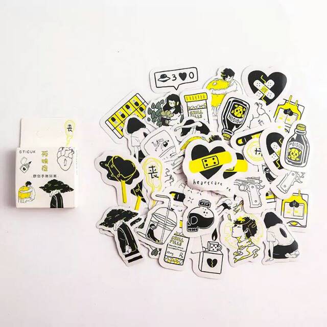 Jual Depression Sticker / Scrapbook Sticker / Sticker Jurnal | Shopee ...