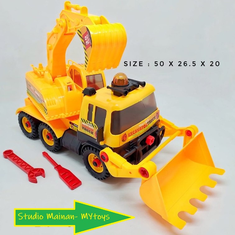 Jual Mainan anak edukati truck diy mainan mobil plastik jumbo truck ...