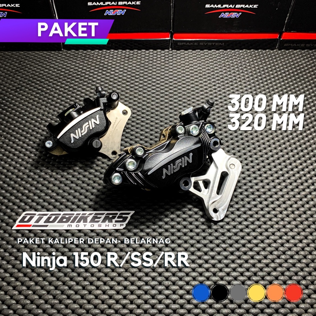 Jual KALIPER NISSIN SAMURAI 4P & 2P NINJA 150 R SS RR SET DEPAN BELAKANG 2/4 PISTON DISC 300/320 ...