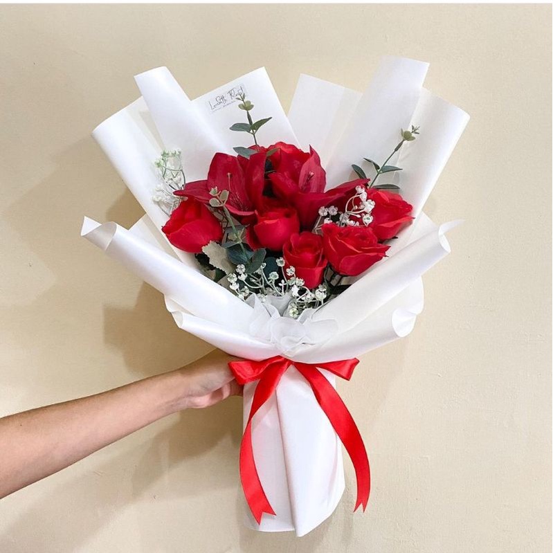 Jual bucket bunga artificial/bucket wisuda | Shopee Indonesia