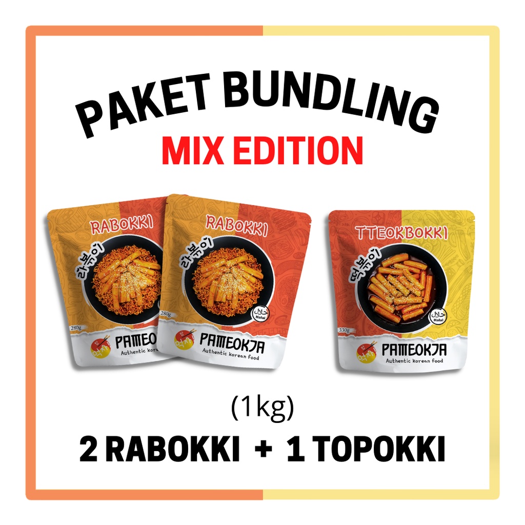 Jual Paket Mix Edition | Pameokja Topokki 1 pcs + Rabokki 2 pcs ...