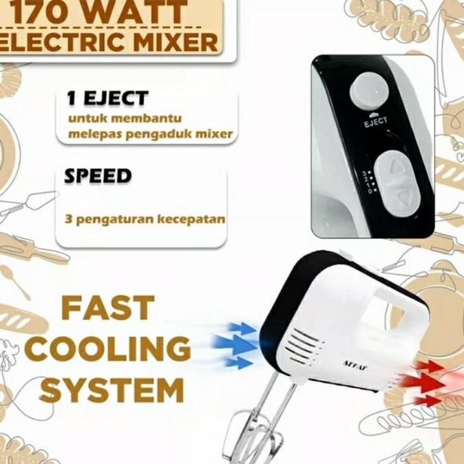 Jual SEKAI HAND MIXER MX680 MX-680 MX680 GARANSI RESMI | Shopee Indonesia