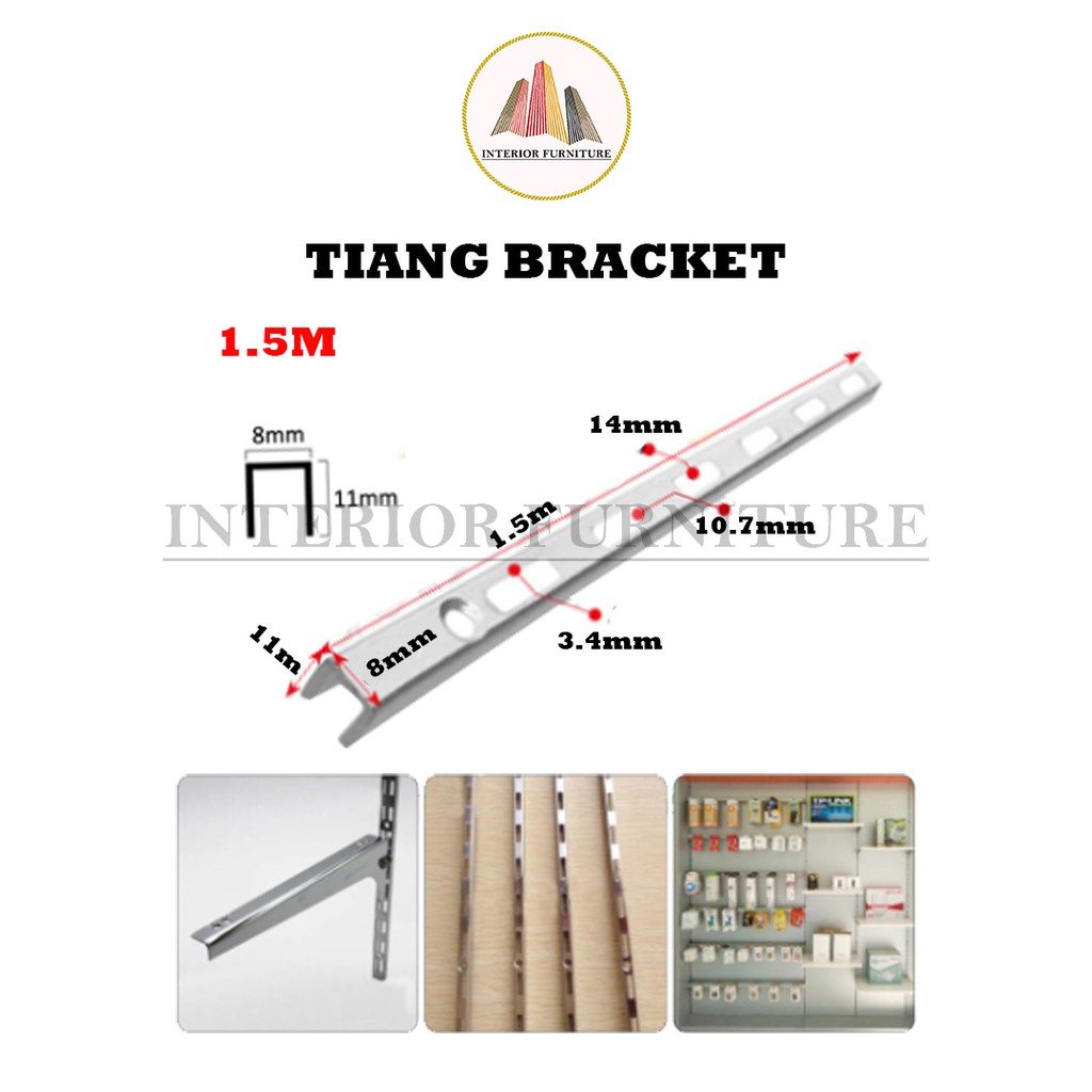 Jual Tiang Braket 1 M - 1.5 M / Penyangga Rak dan Display.. | Shopee ...